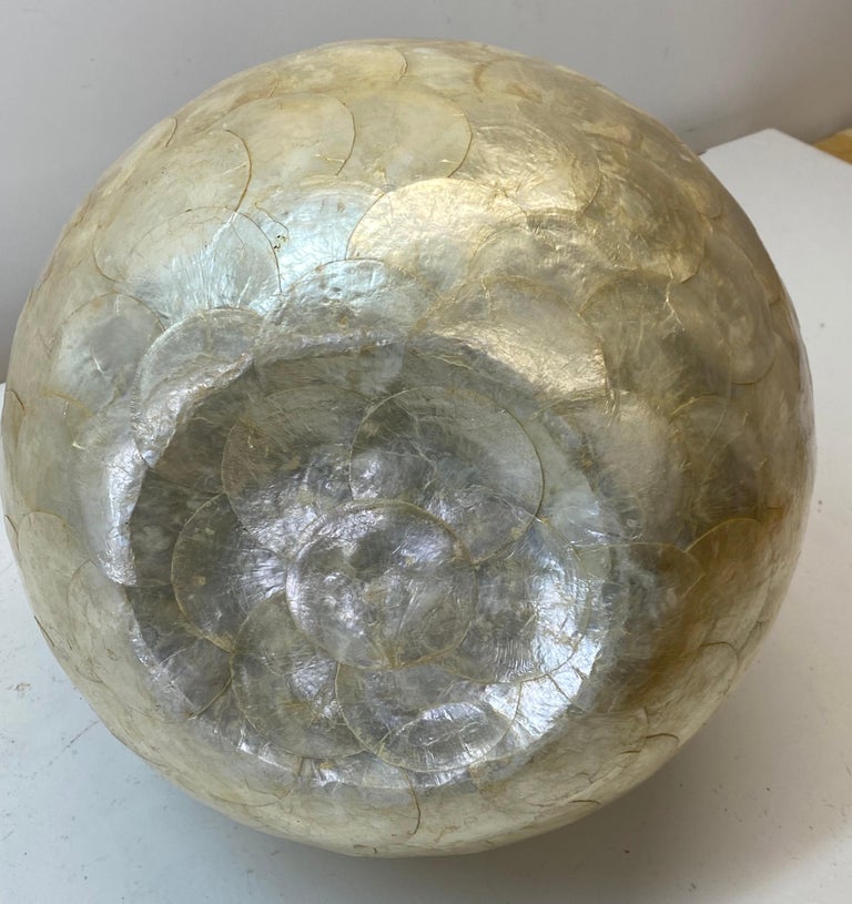 Vintage Capiz Shell Table Lamp, C.1970 For Sale at 1stDibs