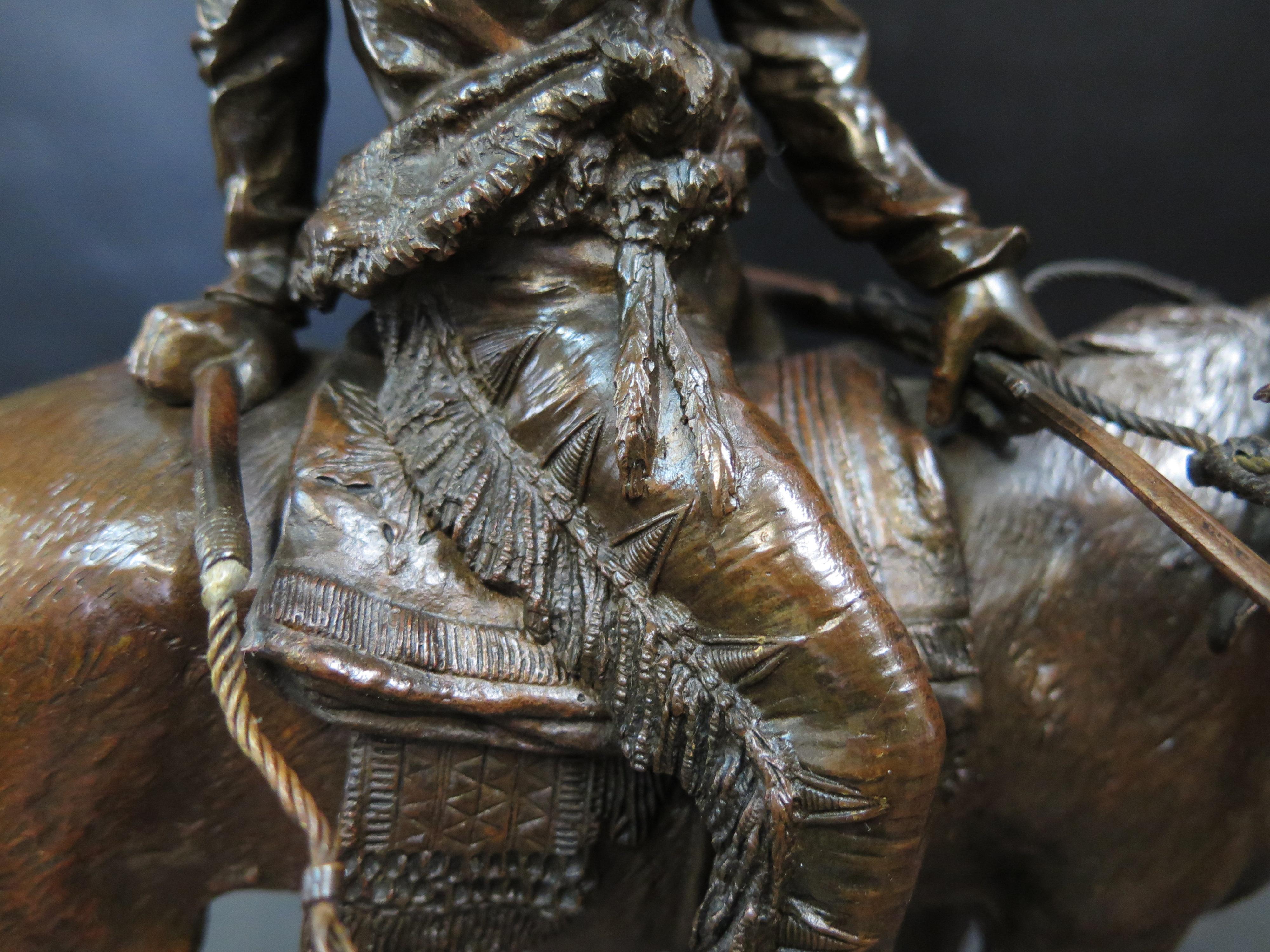 Vintage Carl Kauba Bronze, Indian Chief on Horseback at 1stDibs | carl ...