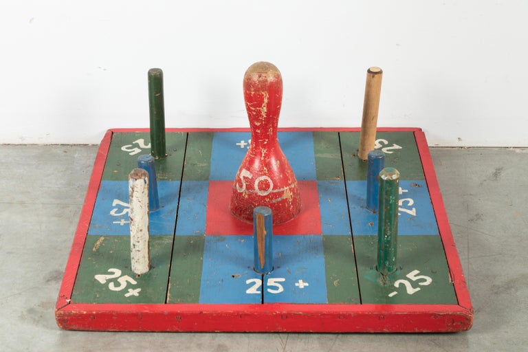 Vintage Carnival Midway Wood Ring Toss Game For Sale at 1stDibs