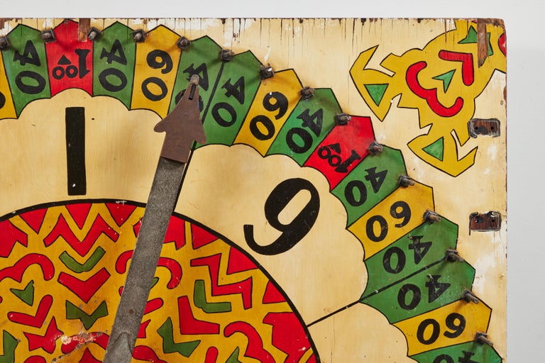 Vintage Carnival Spinning Jumbo Carny Trick Gamewheel For Sale at 1stDibs