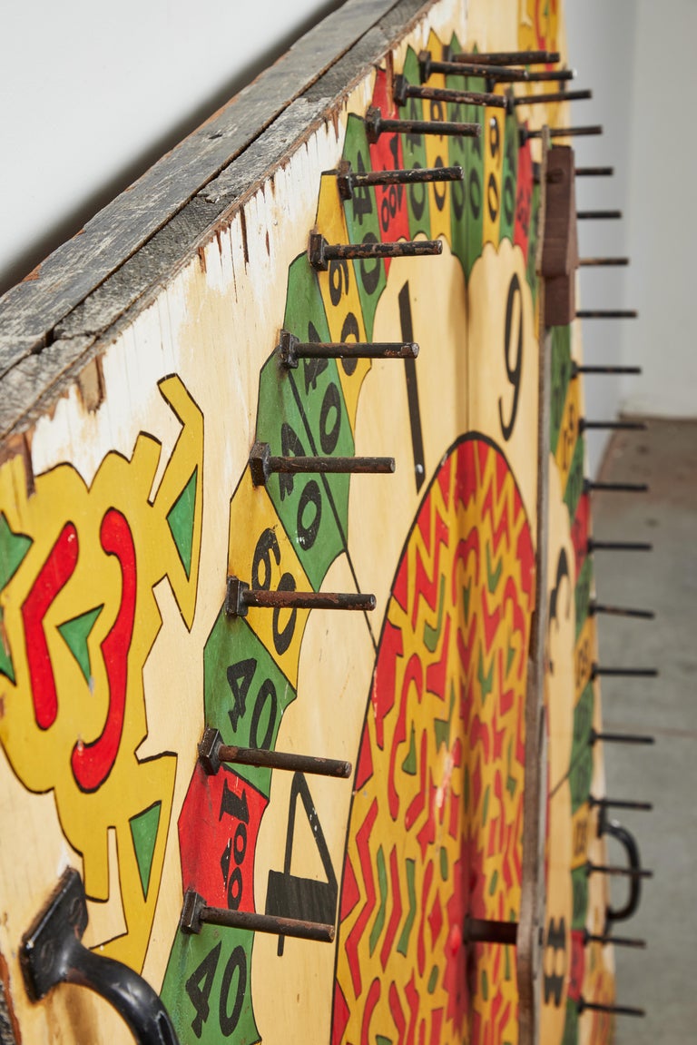 Vintage Carnival Spinning Jumbo Carny Trick Gamewheel For Sale at 1stDibs