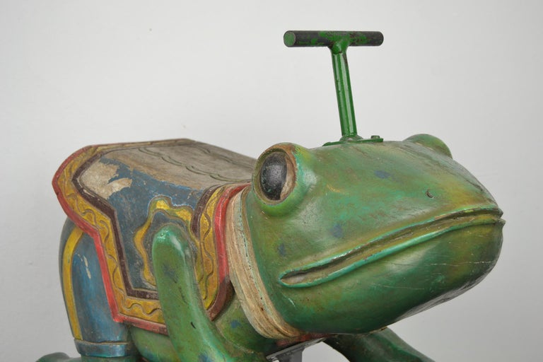 Vintage Carousel Frog Sculpture, 1970s at 1stDibs