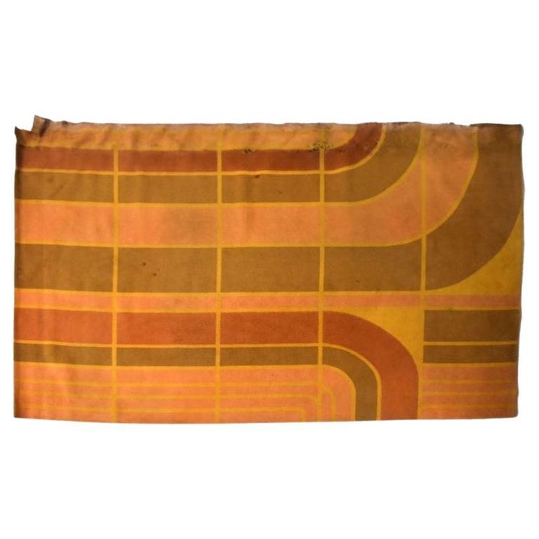 Vintage Carpet from the 70s with Psychedelic Patterns at 1stDibs