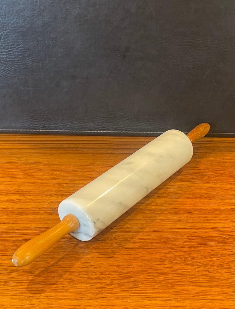 Vintage Carrara Marble Rolling Pin For Sale at 1stDibs