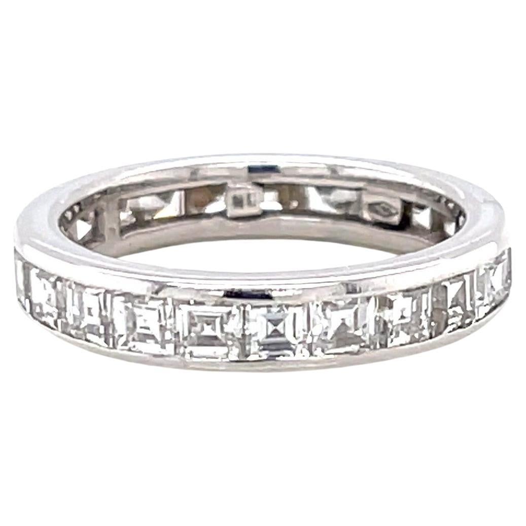 18 Karat White Gold Diamond Eternity Band For Sale at 1stDibs