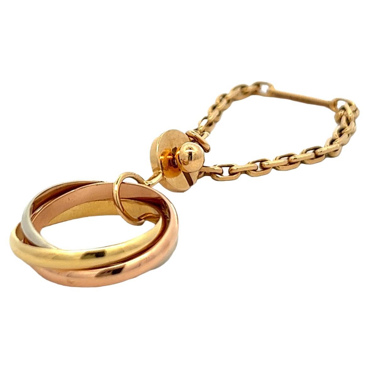 Cartier Tri Color Earrings at 1stDibs