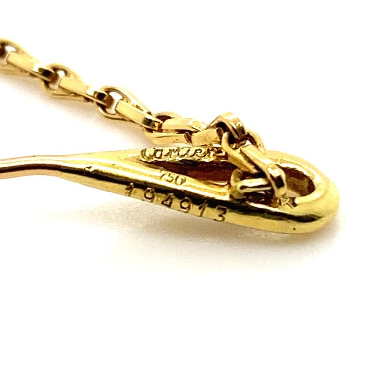 Vintage Cartier 18 Karat Yellow Gold Tie Pin, Circa 1960 For Sale at ...