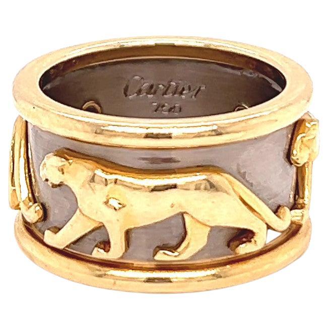 Cartier Tiger's Eye Gold Cage Ring at 1stDibs | cartier tiger ring