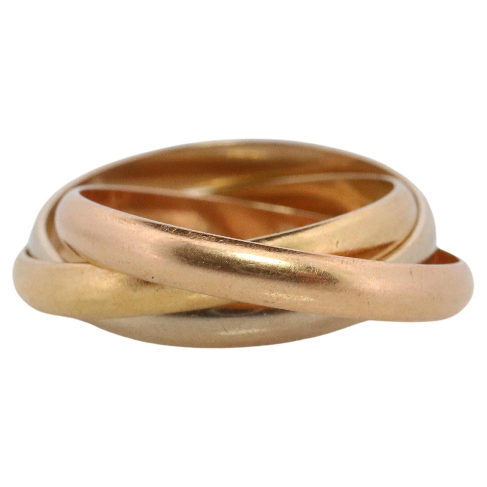 CARTIER 18k 750 Yellow Gold Ring. Cartier 2.5mm 18k wedding band. For ...