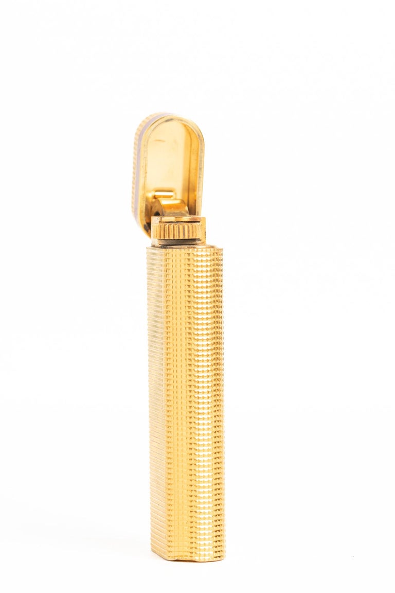 Vintage Cartier Gold Plated Lighter For Sale at 1stDibs