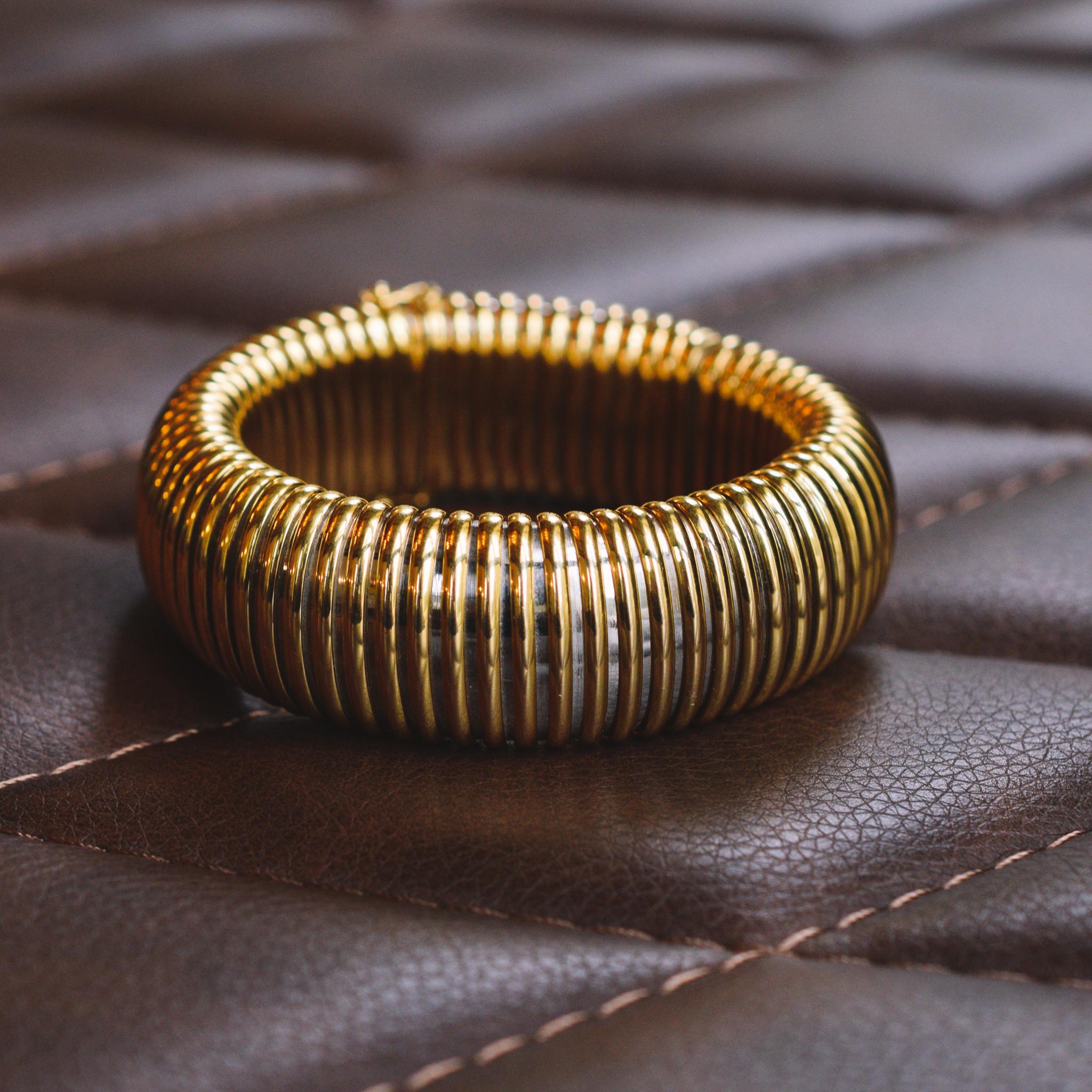 Vintage Cartier Gold Tubogas Bracelet at 1stDibs | shindeshahi tode ...