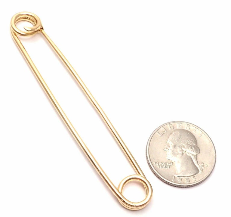 Vintage Cartier Large Yellow Gold Safety Pin at 1stDibs | gold safety ...
