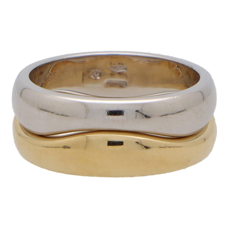 Vintage Cartier Love Me Ring 'Small Model' in 18k Yellow and White Gold ...