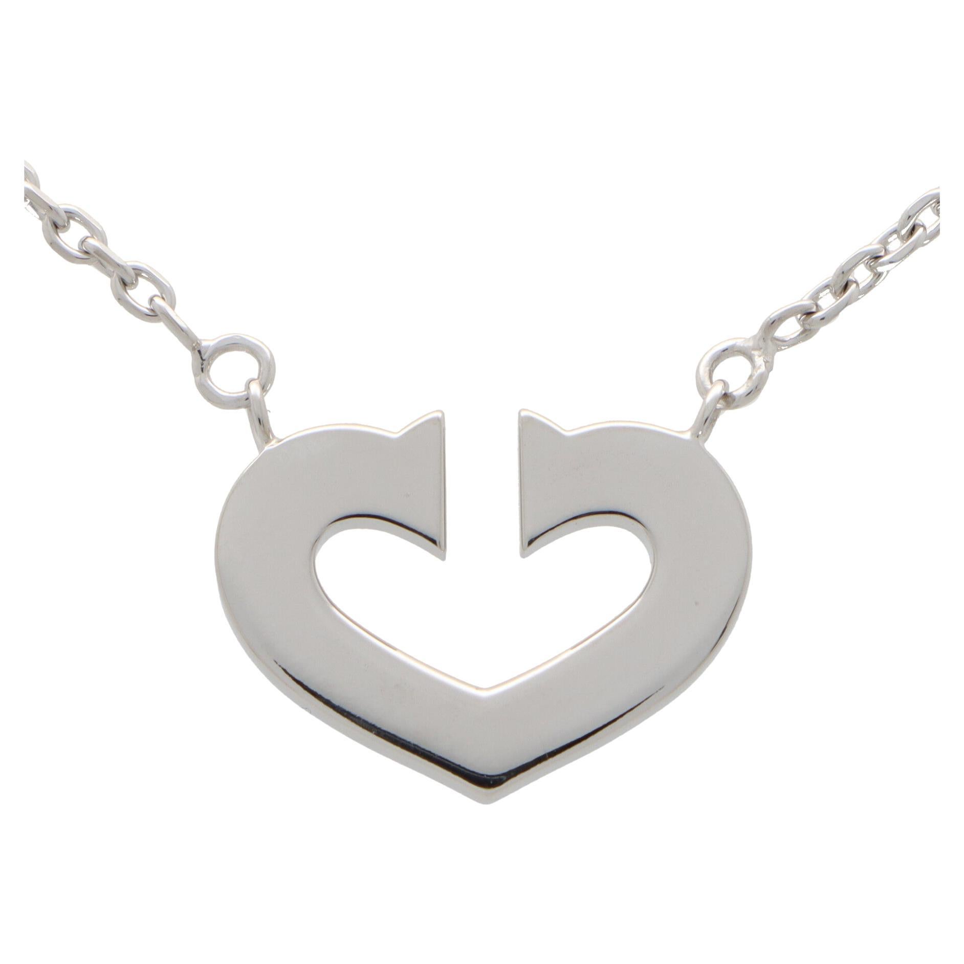 Vintage Cartier Heart Pendant in 18k Yellow Gold, 1990's at 1stDibs ...