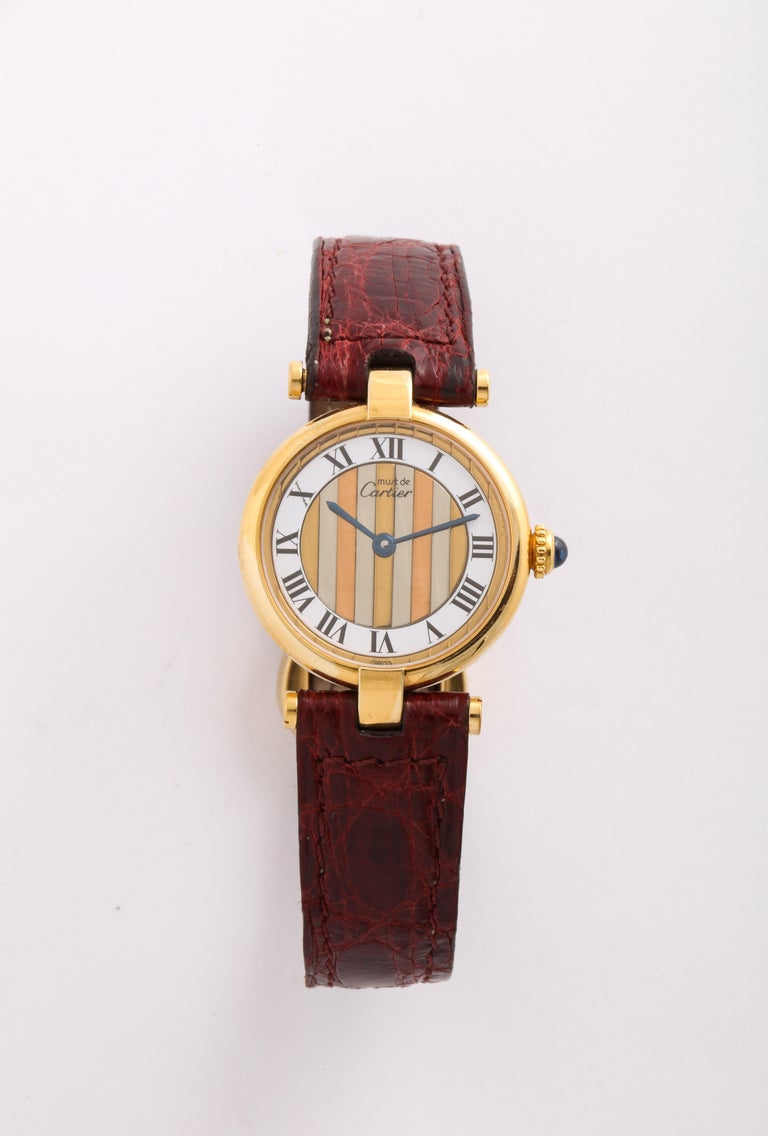 Vintage Cartier Trinity Tri Color Watch For Sale at 1stDibs