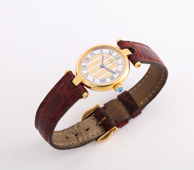 Vintage Cartier Trinity Tri Color Watch For Sale at 1stDibs