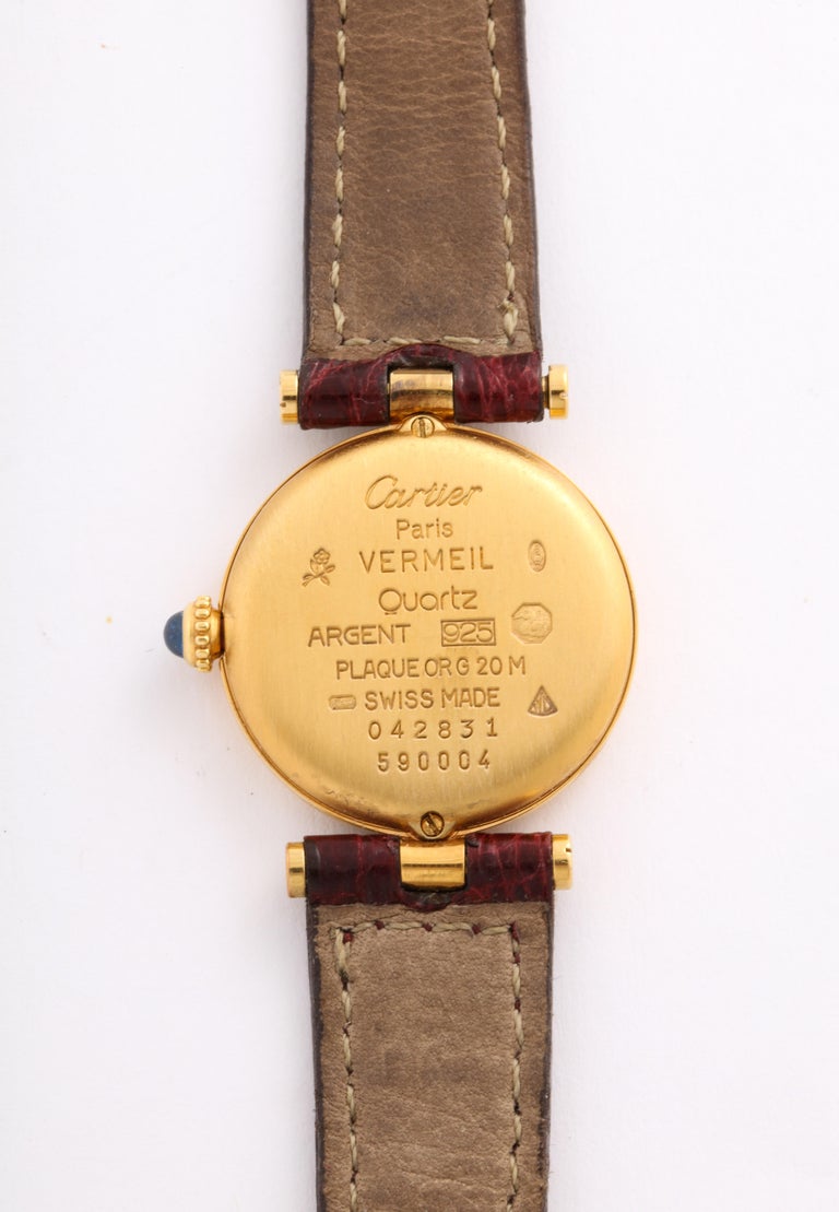Vintage Cartier Trinity Tri Color Watch For Sale at 1stDibs