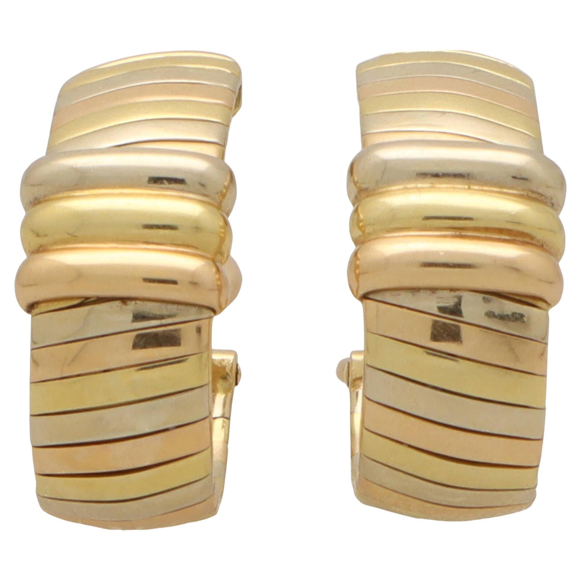 Cartier Magnificent Modernist Gold Set For Sale at 1stDibs