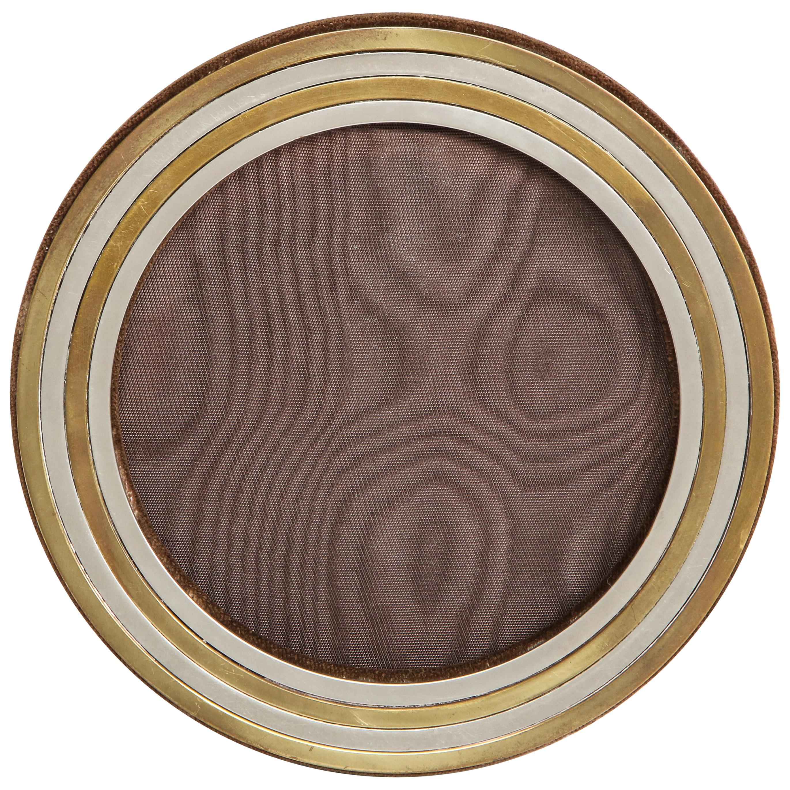 Vintage Cartier Two-Tone Round Picture Frame at 1stDibs