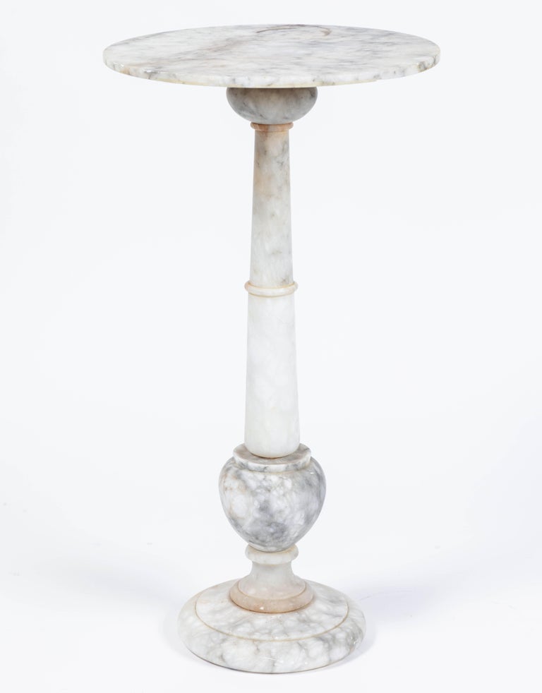 Vintage Carved Alabaster Drink Table from Italy at 1stDibs