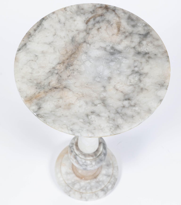 Vintage Carved Alabaster Drink Table from Italy at 1stDibs