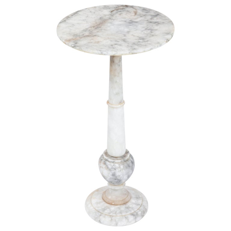 Vintage Carved Alabaster Drink Table from Italy at 1stDibs