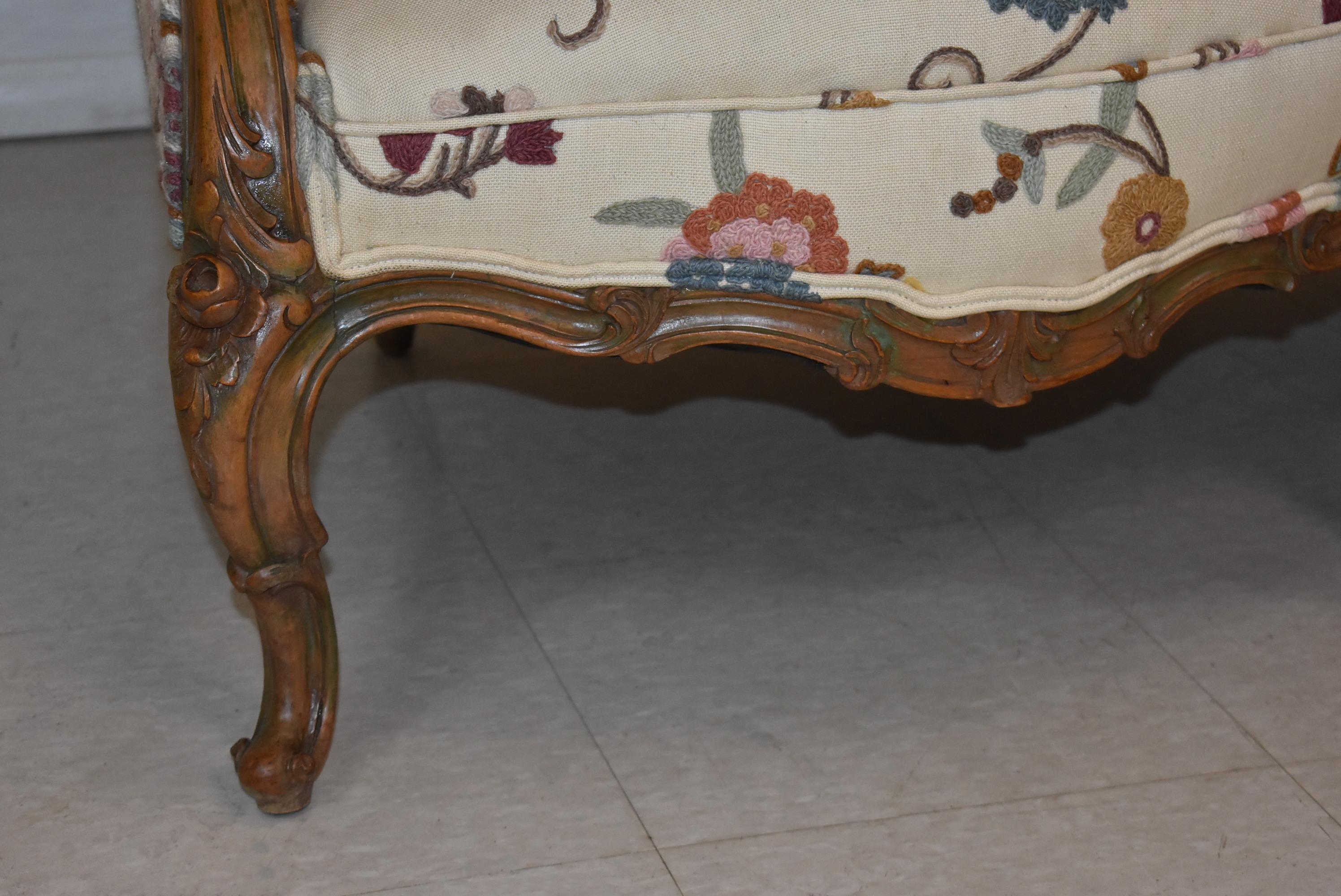 Vintage Carved Italian Style Sofa, circa 1930s For Sale at 1stDibs ...