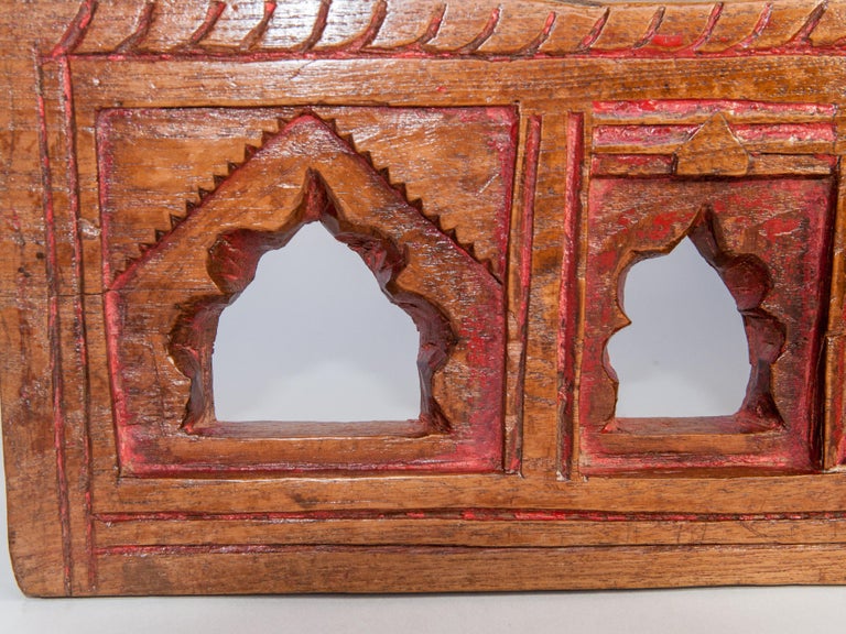 Vintage Carved Wooden Picture Frame, Mid-20th Century, India at 1stDibs
