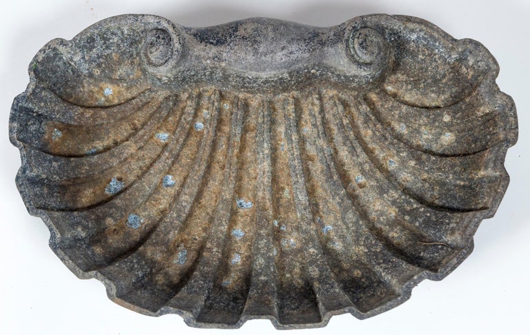 Vintage Cast Aluminum Shell Form Garden Ornament, circa 1950's For Sale ...