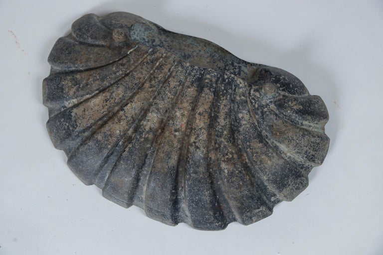 Vintage Cast Aluminum Shell Form Garden Ornament, circa 1950's For Sale ...