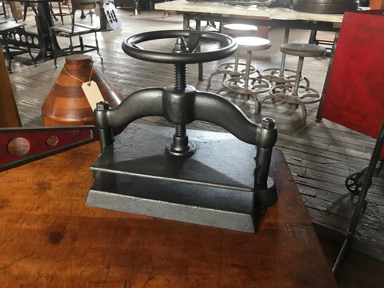 Vintage Cast Iron Book Press at 1stDibs