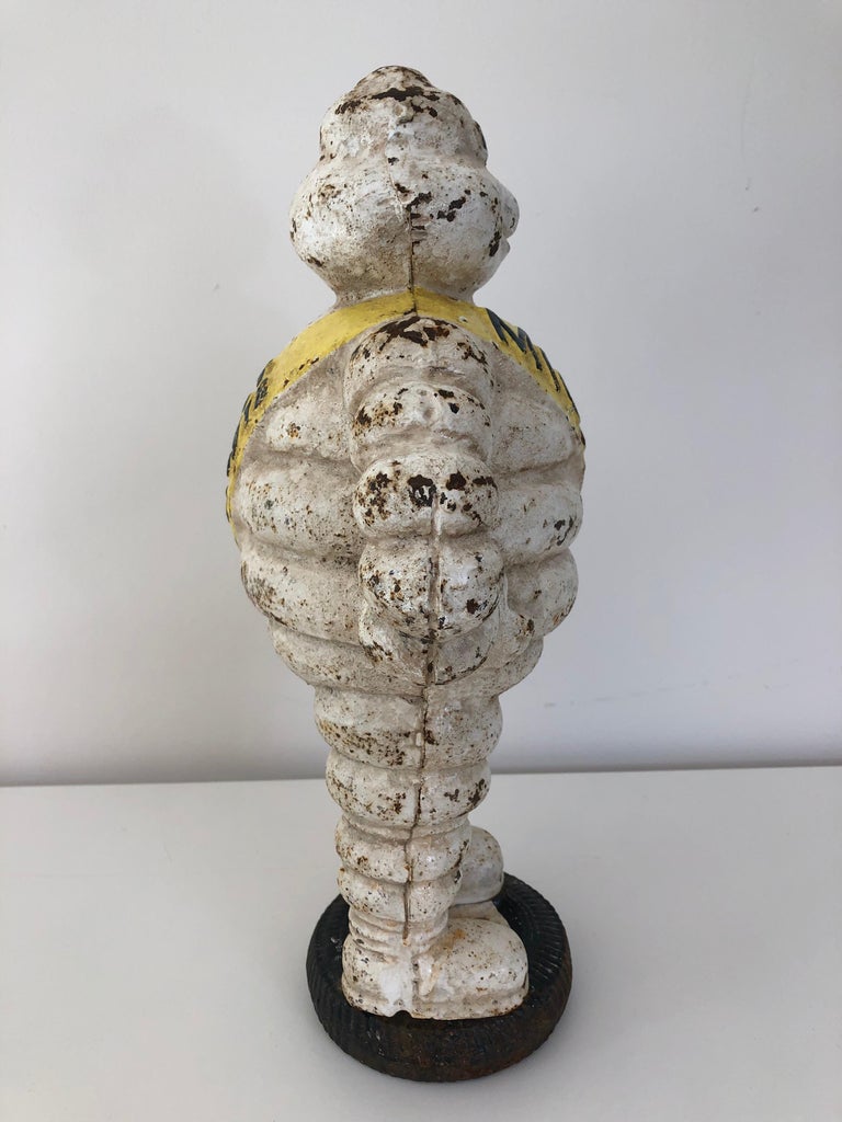 Vintage Cast Iron Michelin Man Statue at 1stDibs | michelin man cast ...