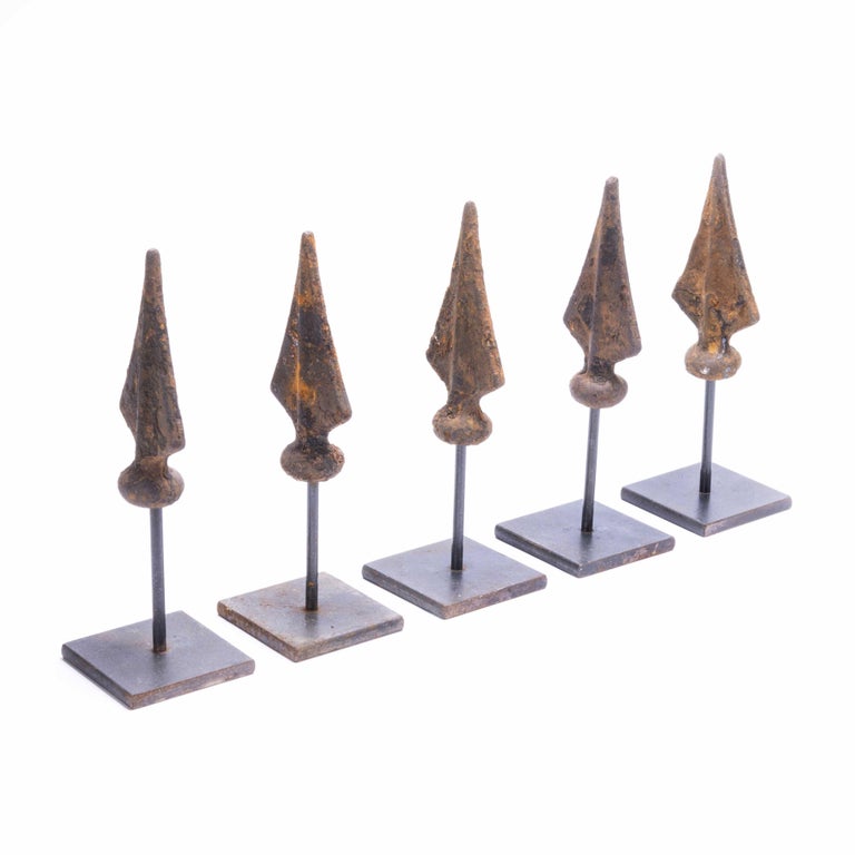 Vintage Cast Iron Mounted Fence Toppers For Sale at 1stDibs