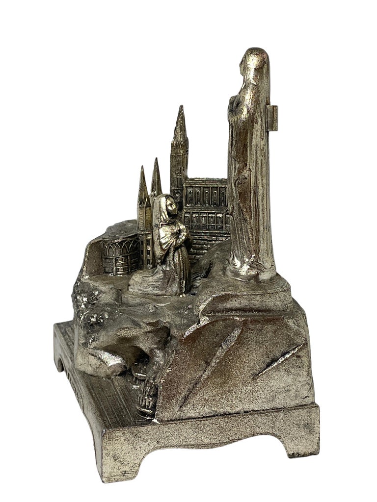 Vintage Catholic Lourdes Souvenir Building with Music Box, France 1920s ...