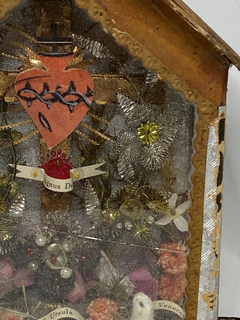 Vintage Catholic Reliquary Box Monastery Work with Relics of Different ...