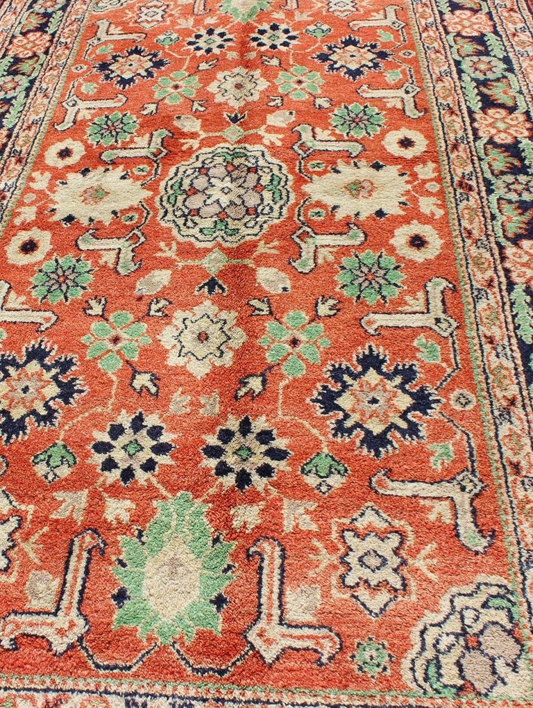 Vintage Caucasus Karabagh Rug with All-Over Geometric Floral Design For ...