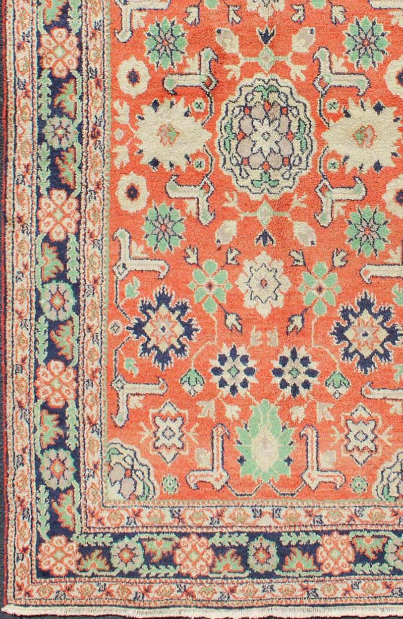 Vintage Caucasus Karabagh Rug with All-Over Geometric Floral Design For ...