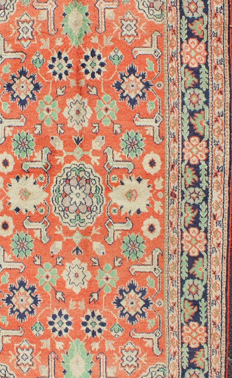 Vintage Caucasus Karabagh Rug with All-Over Geometric Floral Design For ...