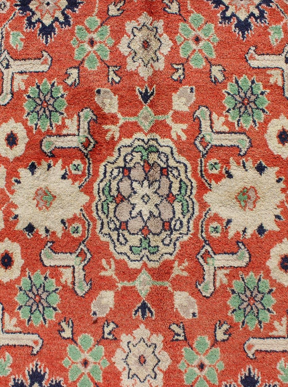 Vintage Caucasus Karabagh Rug with All-Over Geometric Floral Design For ...