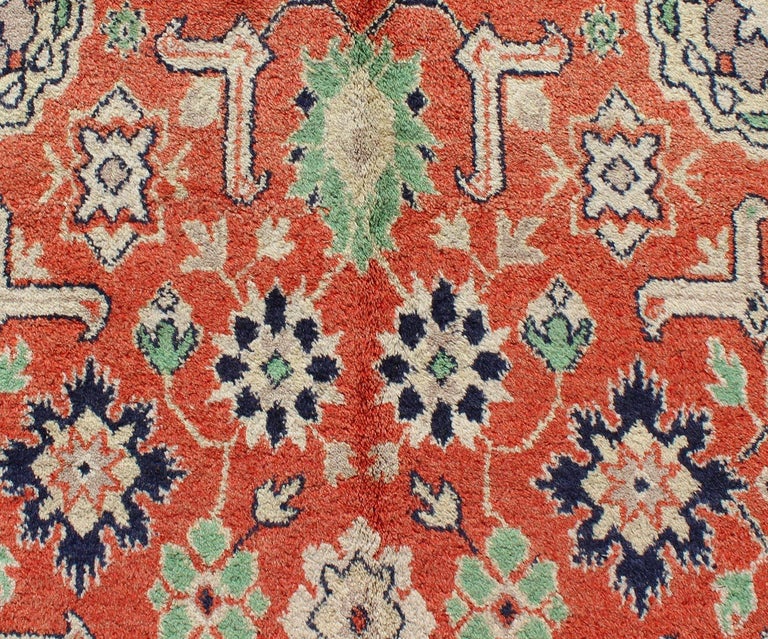 Vintage Caucasus Karabagh Rug with All-Over Geometric Floral Design For ...