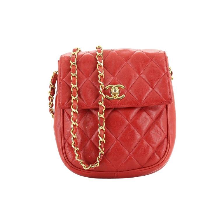 Vintage CC Chain Flap Bag Quilted Leather Extra Mini at 1stDibs
