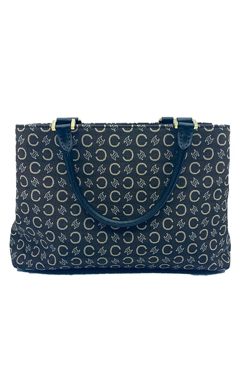 Vintage Céline C-logo Canvas Bag For Sale at 1stDibs | vintage celine ...