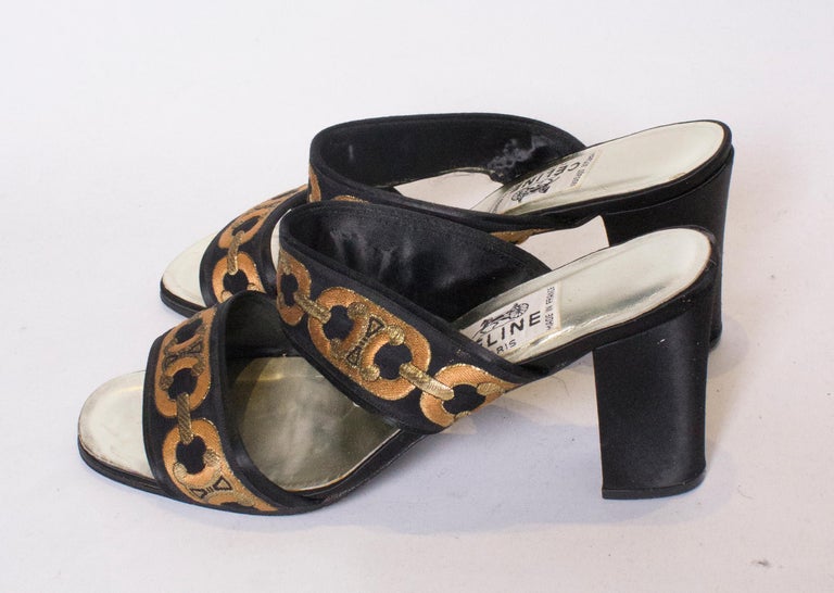 Vintage Celine Mules at 1stDibs