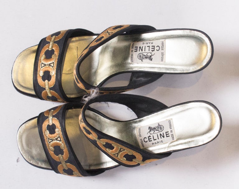 Vintage Celine Mules at 1stDibs