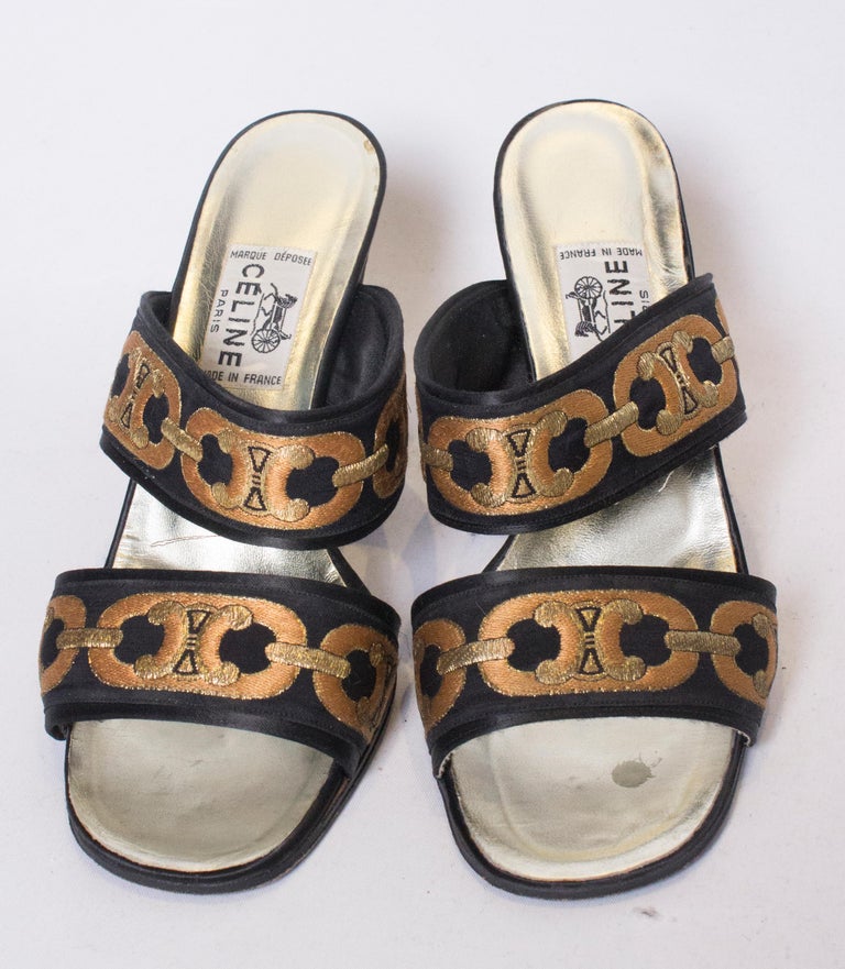 Vintage Celine Mules at 1stDibs