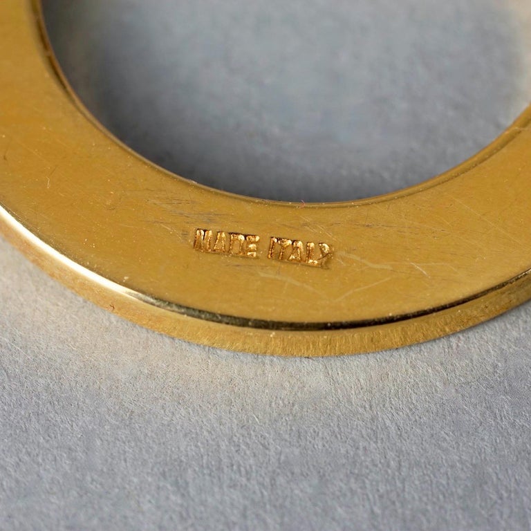 Vintage CELINE PARIS Logo Scarf Ring For Sale at 1stDibs