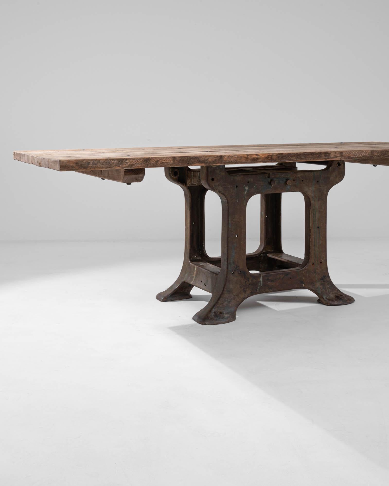 Vintage Central European Metal Work Table For Sale at 1stDibs