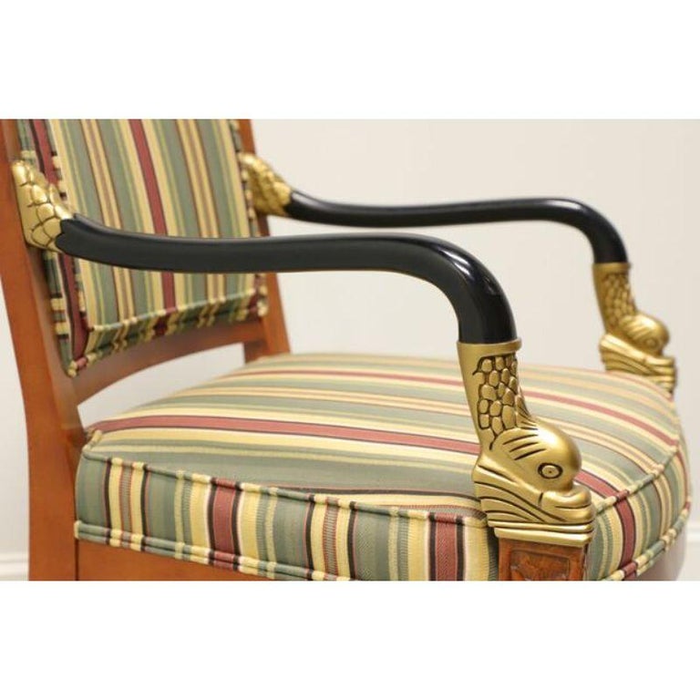 CENTURY Empire Style Carved Dolphin Head Occasional Chair For Sale at ...