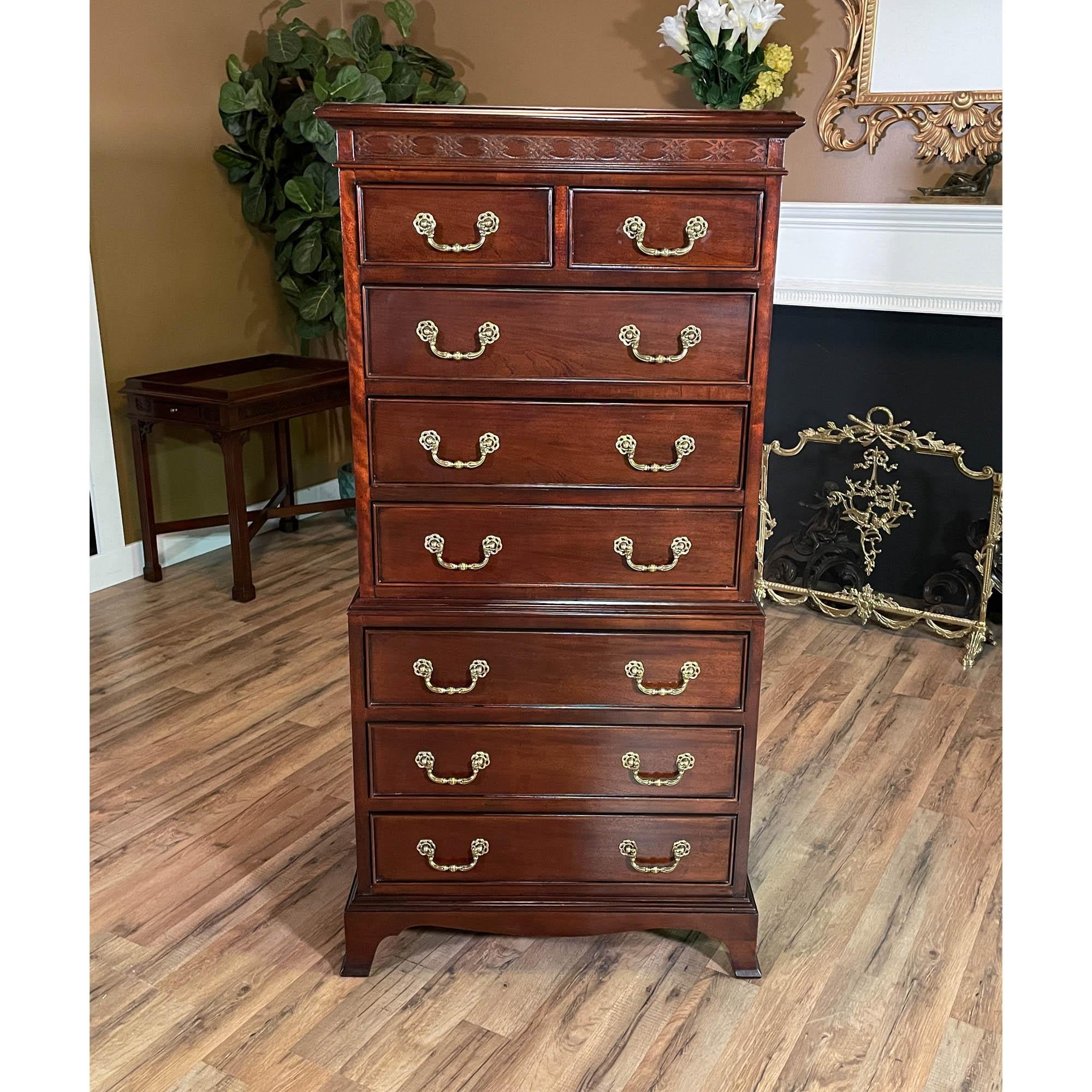 Vintage Century High Chest at 1stDibs