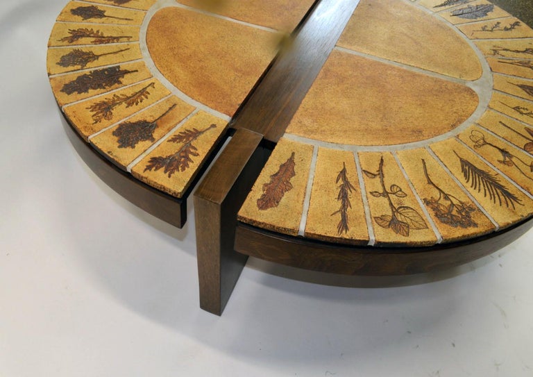 Vintage Ceramic Coffee Table by Roger Capron For Sale at 1stDibs